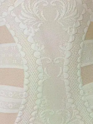 Alexander McQueen Victorian Lace Knit Mini Dress