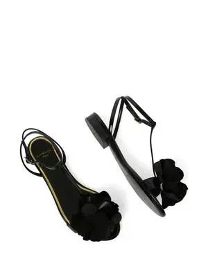 LANVIN Floral-embellished T-bar Sandals