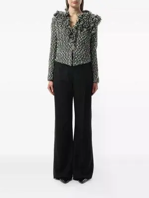 LANVIN Tweed Jacket With Frayed Edges