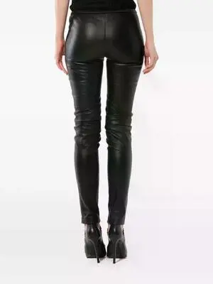 Emilio Pucci Zip-detail Leather Trousers
