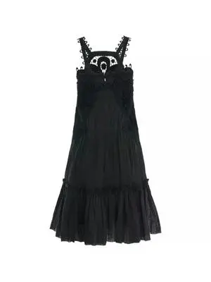 Chloé Embroidered Lace Midi Dress