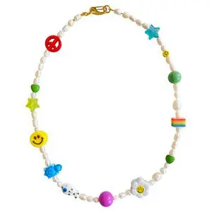 SMILLA BRAV Joydrop Necklace With Freshwater Pearls And Charms
