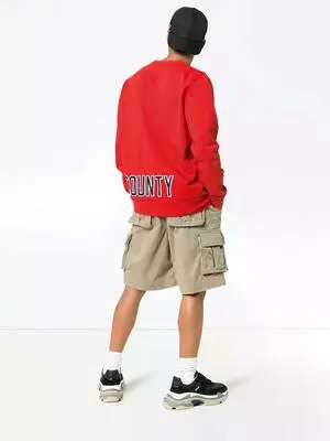 COUNTY OF MILAN Embroidered Cotton Sweater