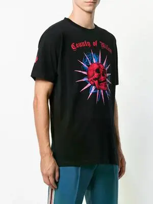 COUNTY OF MILAN Skull Print T-shirt