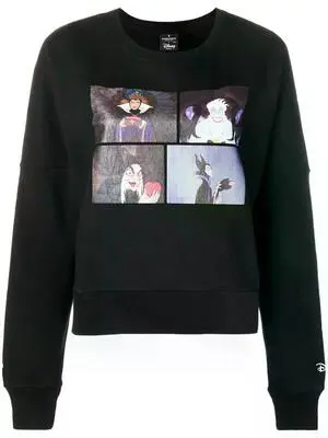 COUNTY OF MILAN Disney Stamped Sweatshirt - Black