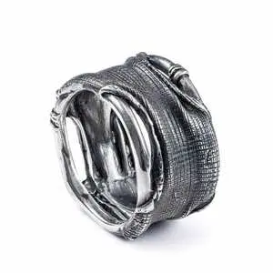 GERMAN KABIRSKI Tharn Ring With Layered And Wrapped Texture