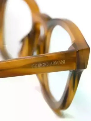 Giorgio Armani Square Frame Eyeglasses - Brown