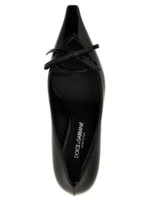 Dolce & Gabbana Patent Leather "mun" Pumps With Bow Detail