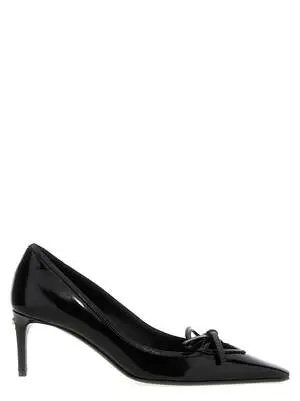 Dolce & Gabbana Patent Leather "mun" Pumps With Bow Detail - Black
