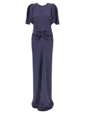 Victoria Beckham Isabella Long Satin Dress
