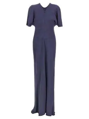 Victoria Beckham Isabella Long Satin Dress