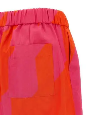 Dries Van Noten Pomy Bis' Moiré Jacquard Bermuda Shorts