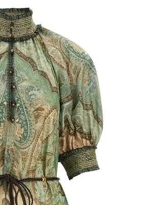 Zimmermann Billow Wanderlust Dress - Green
