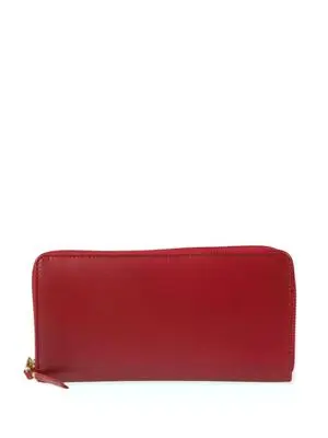 Comme Des Garçons Zip-around Leather Wallet - Red