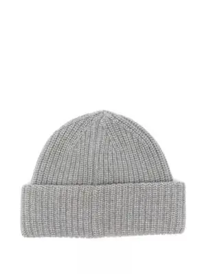 ZANONE Ribbed-knit Beanie Hat - Grey