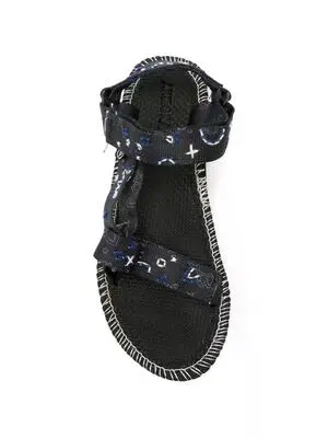 ARIZONA LOVE Trekky Embroidered Blanket-stitched Sandals