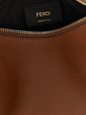 Fendi Ff Denim Fendigraphy Mini Handbag - Brown