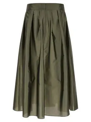 Max Mara S Mmeffetto' Pleated Silk Blend Organza Skirt