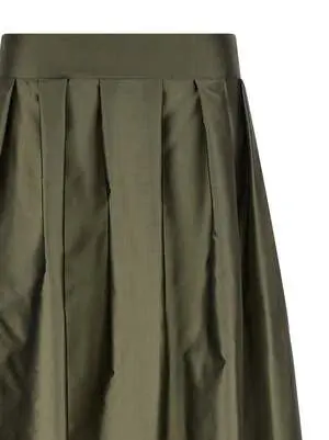Max Mara S Mmeffetto' Pleated Silk Blend Organza Skirt