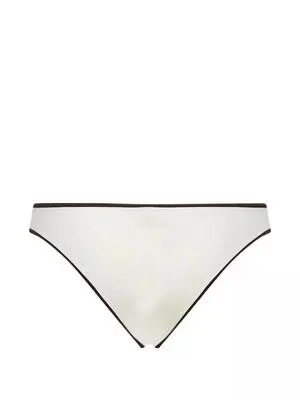 MC2 SAINT BARTH Contrast Trim Bikini Bottoms