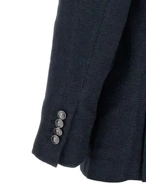 Brunello Cucinelli Hopsack Dress - Blue