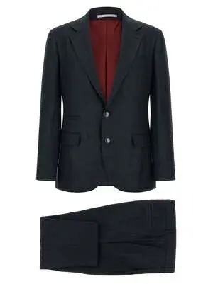 Brunello Cucinelli Hopsack Dress - Blue