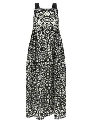 Max Mara Wkimoli' Capsule 'mediterranean Ease' Printed Cotton Voilé Dress