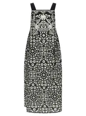 Max Mara Wkimoli' Capsule 'mediterranean Ease' Printed Cotton Voilé Dress