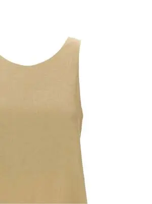 Max Mara Wikdolmen" Mediterranean Ease Linen Gabardine Dress