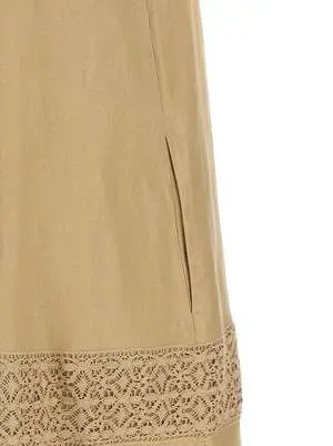 Max Mara Wikdolmen" Mediterranean Ease Linen Gabardine Dress