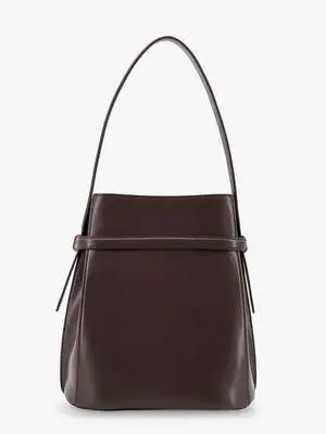 TOTEME Belted Leather Bucket Bag - Multicolor