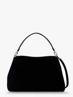 TOTEME T-lock Leather Handbag - Black
