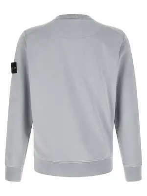 Stone Island Garment-dyed Cotton Crewneck Sweatshirt - Gray