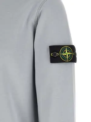 Stone Island Garment-dyed Cotton Crewneck Sweatshirt - Gray
