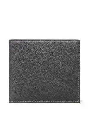Thom Browne Pebble-grain Bifold Wallet - Grey