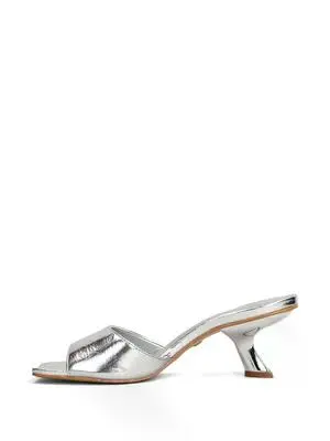 ANDREA CARRANO Tone Leather High Heel Sandals