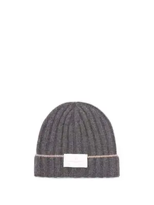 Brunello Cucinelli Brunello Cucinelli Cashmere Rib Knit Beanie Multicolor