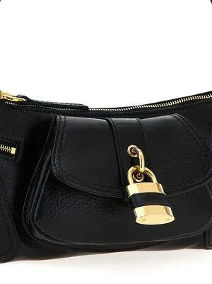Chloé The 99' Grainy Leather Shoulder Bag With Padlock