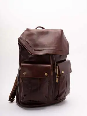 Brunello Cucinelli Calf Leather Backpack - Multicolor