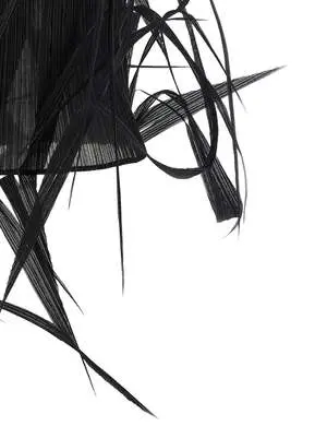 Issey Miyake Urban Jungle" Pleated Top With Woven Fabric Appliqu