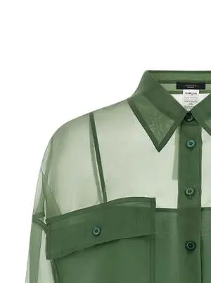 Max Mara Wkdcolomba" Semi-transparent Silk Organza Shirt