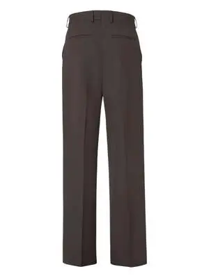 Fendi Wool Crepe Cigarette Trousers - Multicolor