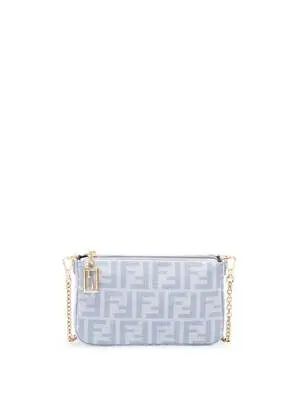 Fendi Baguette Pouch In Ff Jacquard - Multicolor