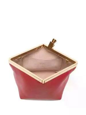 JIMMY CHOO Ganache Leather Clutch Bag - Red