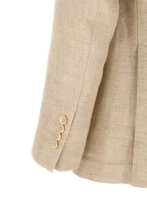 Brunello Cucinelli Hopsack Dress - Cream