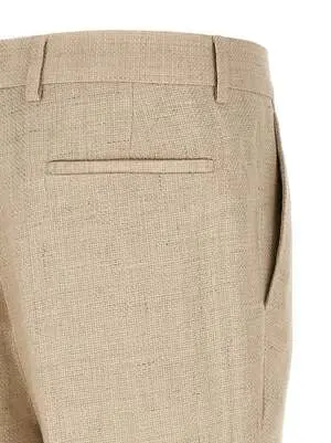 Brunello Cucinelli Hopsack Dress - Cream