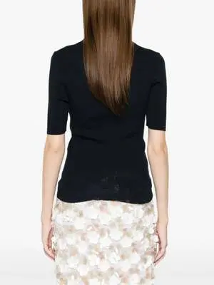 P.a.r.o.s.h Ribbed Cotton Polo Sweater