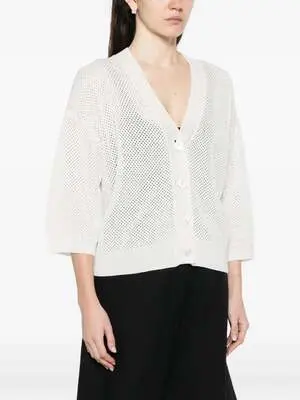 Peserico Fine Knit V-neck Cardigan
