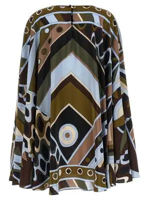 Emilio Pucci Vivara" Print Silk Kaftan Dress