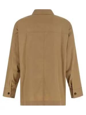 Max Mara S Mmmarianne' Cotton Poplin Shirt - Cream